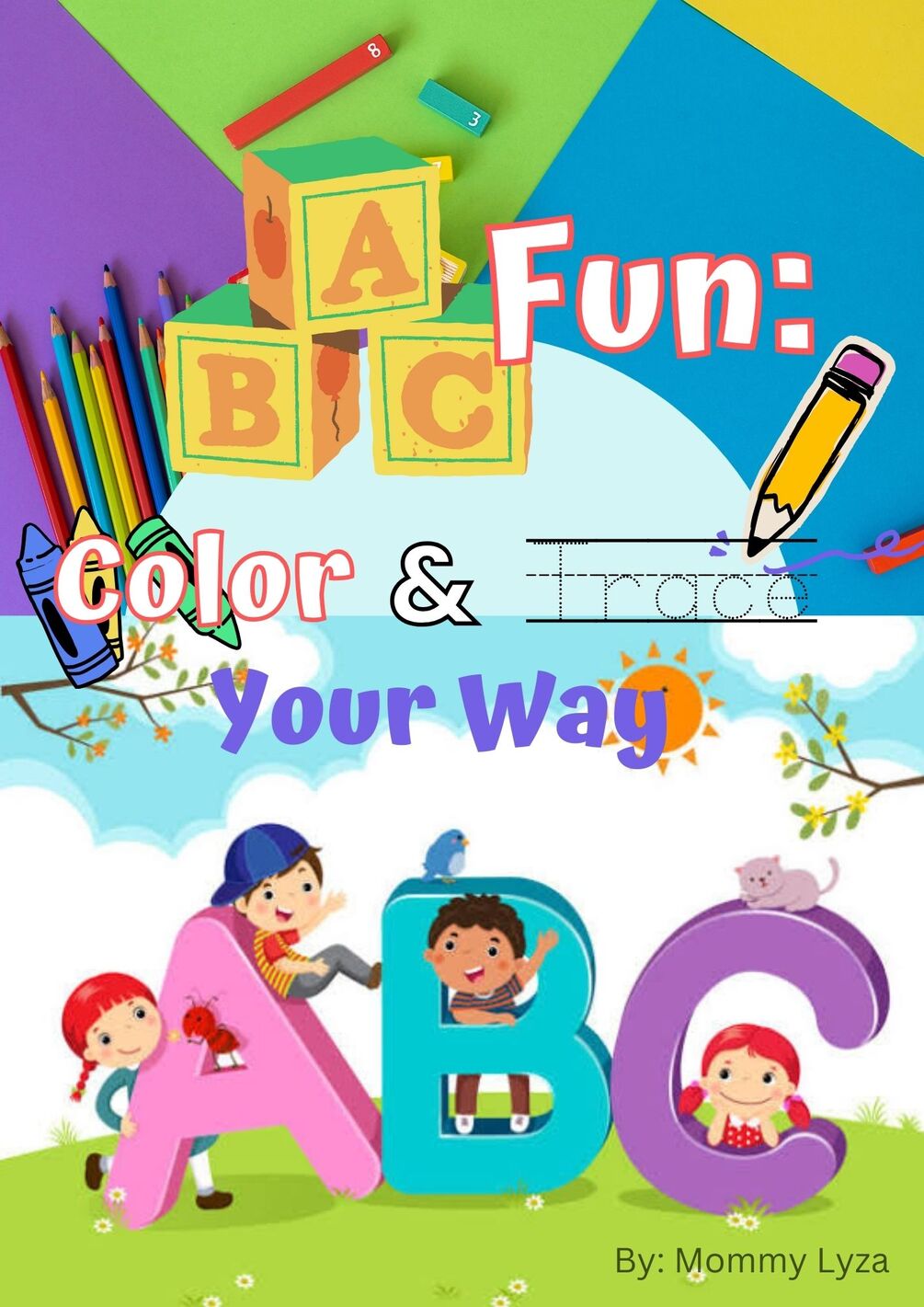 ABC Fun: Coloring and Tracing Book for Kids