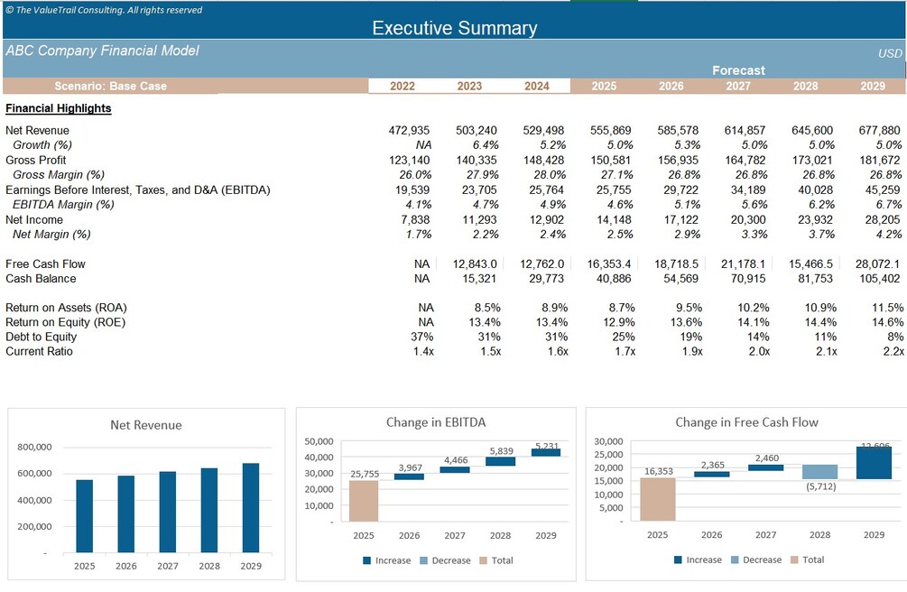 Advanced Financial Model with DCF Valuation