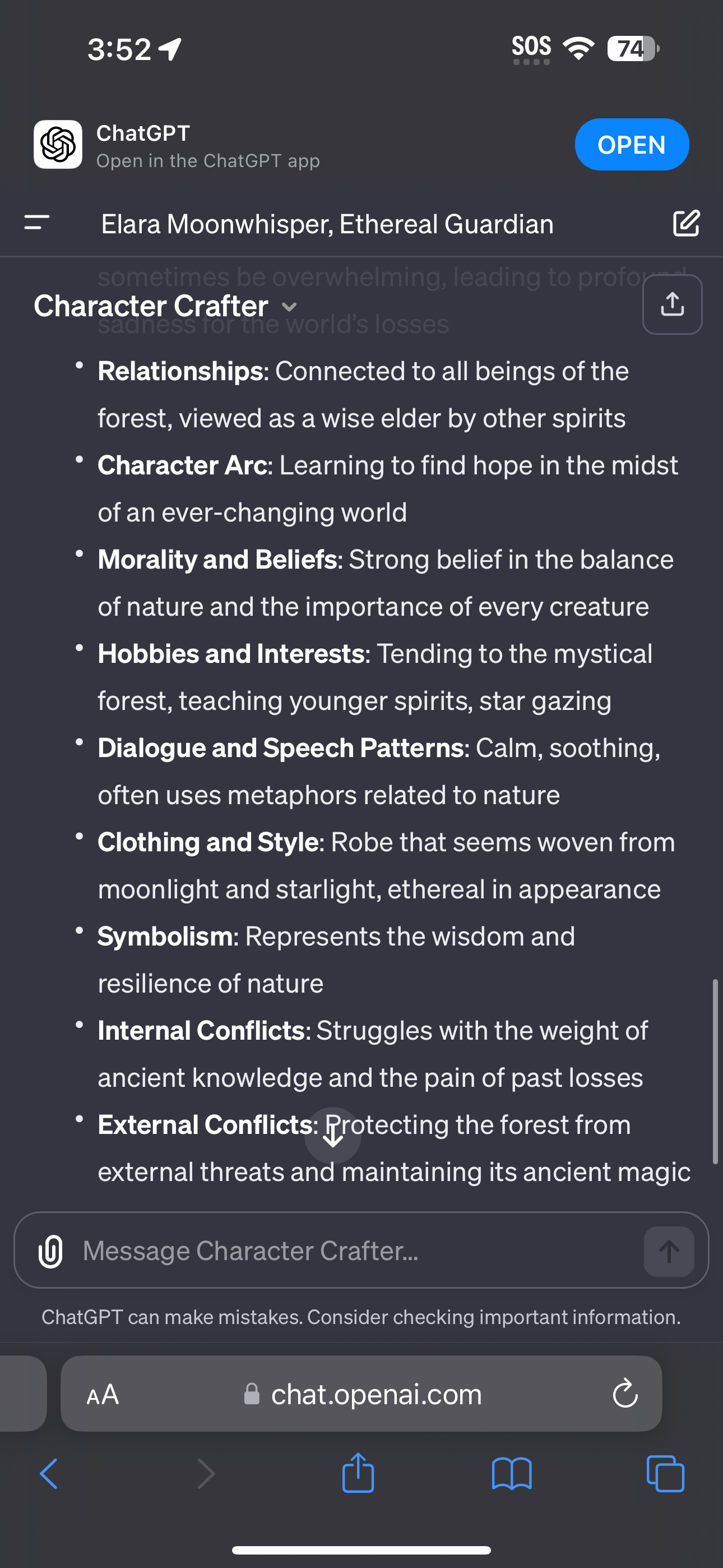 Character Crafter GPT: AI-Powered Character Personality Generation