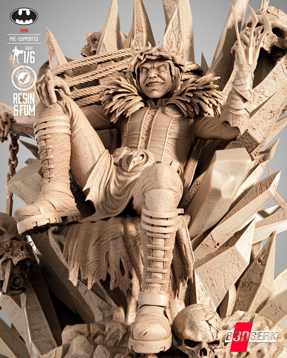 B3DSERK July Term 2025 Robin King Sculpture ready for printing