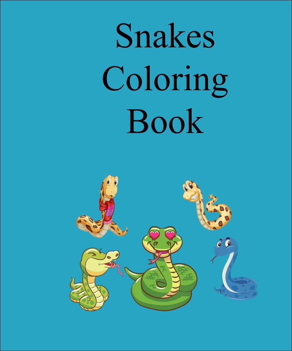 Snakes Coloring Book