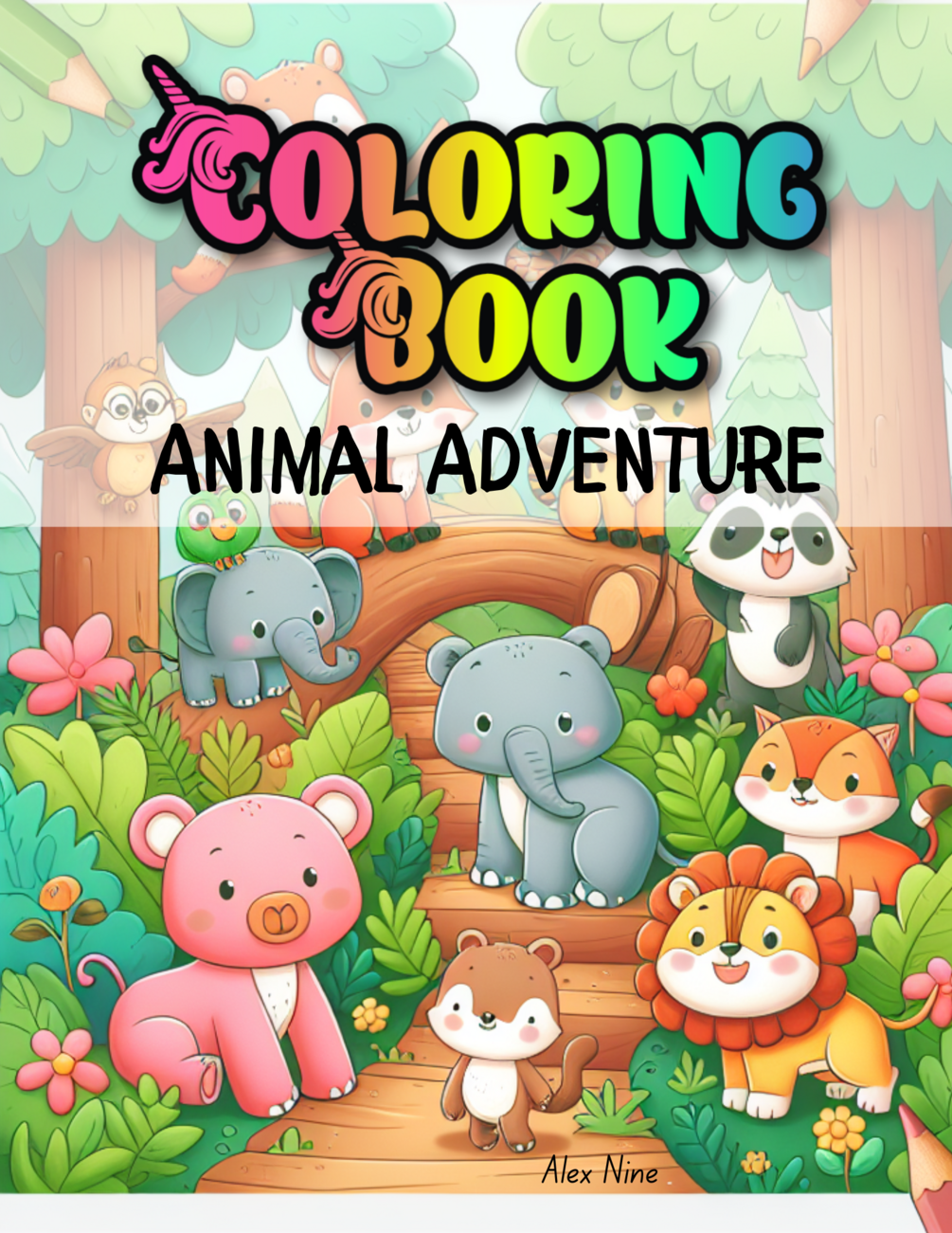 Animal Adventure: A Children's Colouring Book