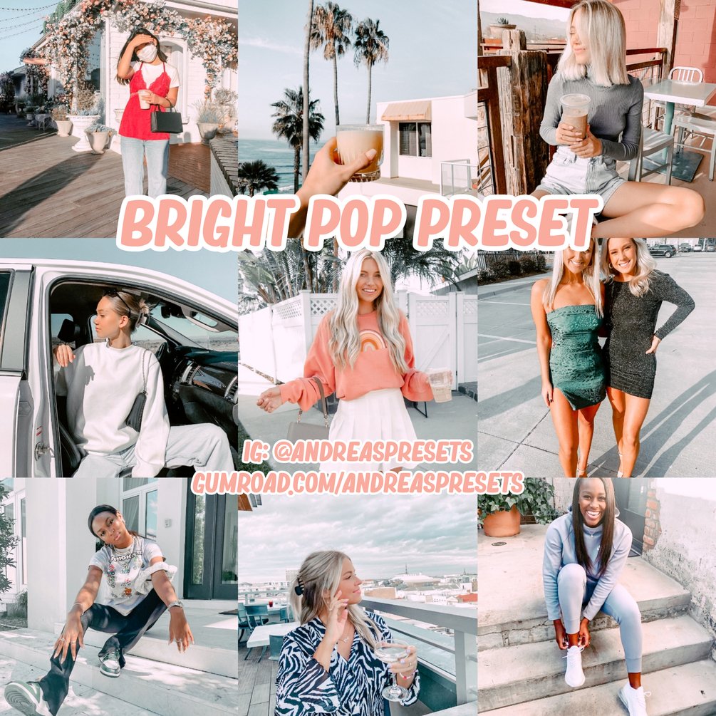 Bright Pop Preset ($1)
