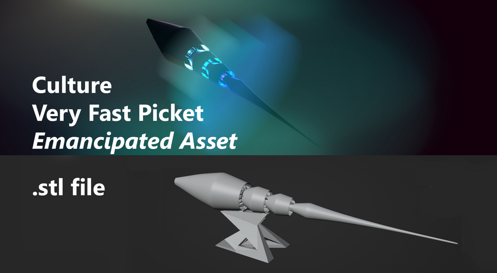 The Culture 3D print series #0: Very Fast Picket (test model)