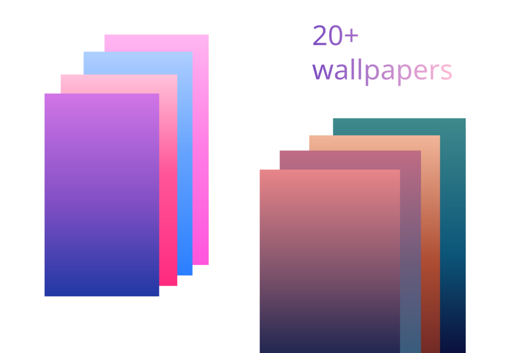 Gradient Wallpapers for iPHONE & ANDROID