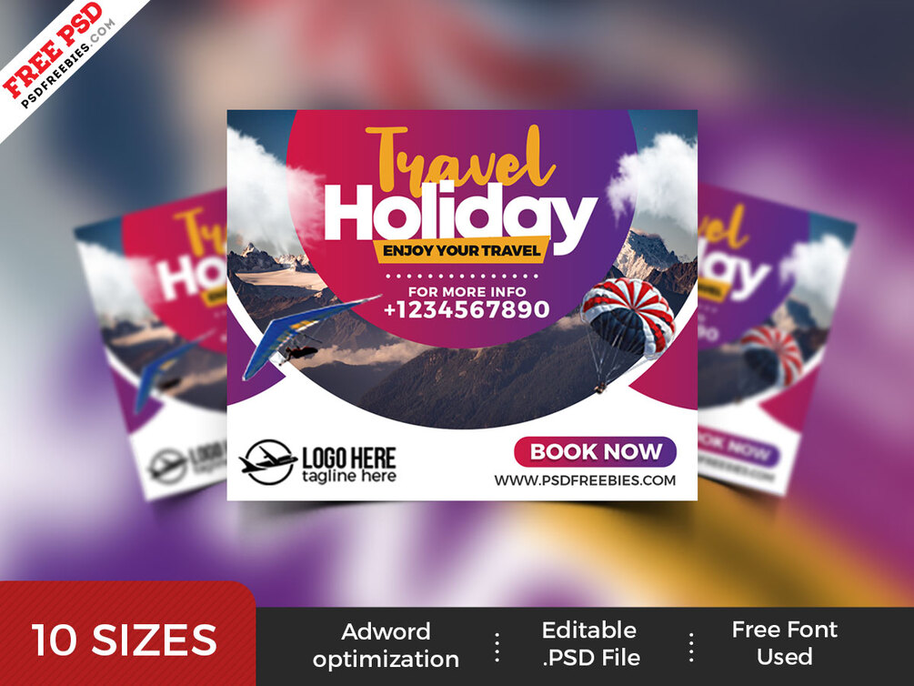 🔥 Luxury Travel Promo Banners | 🚀 Travel Agency Ad Banner Pack | 🚀 ...
