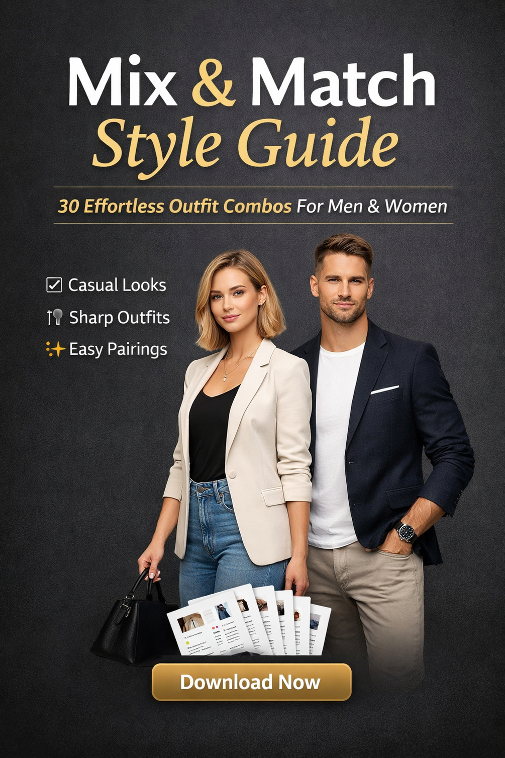 🔥 Mix & Match Style Guide 30 Effortless Outfit Combos For Men & Women