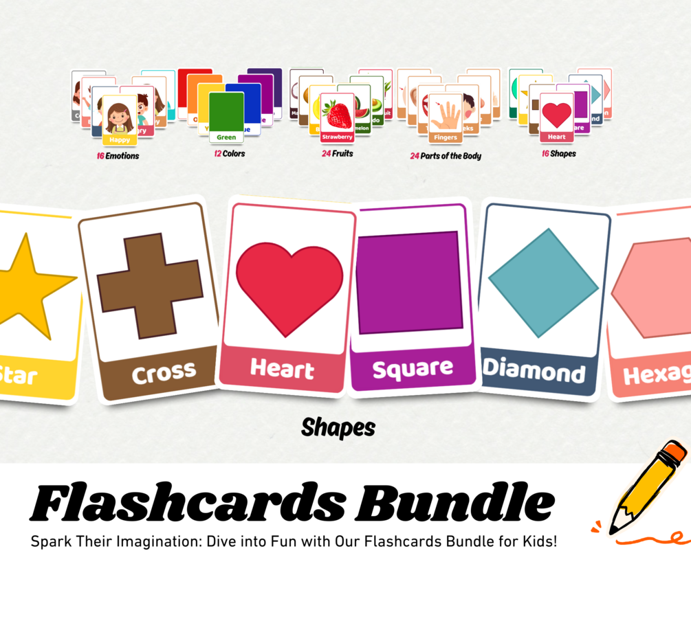 KIDS FLASHCARDS BUNDLE | Pdf Printable Cards | Montessori | Pre-School ...