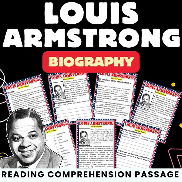 Black History Month Reading Comprehension Passages Biographies ...