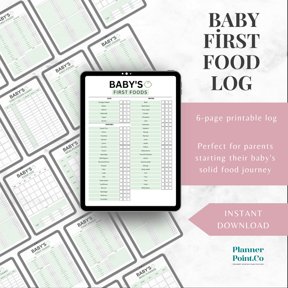 Baby First Food Log