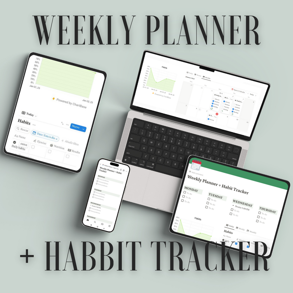 Weekly Planner + Habit Tracker