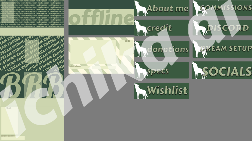 full streamer overlay package