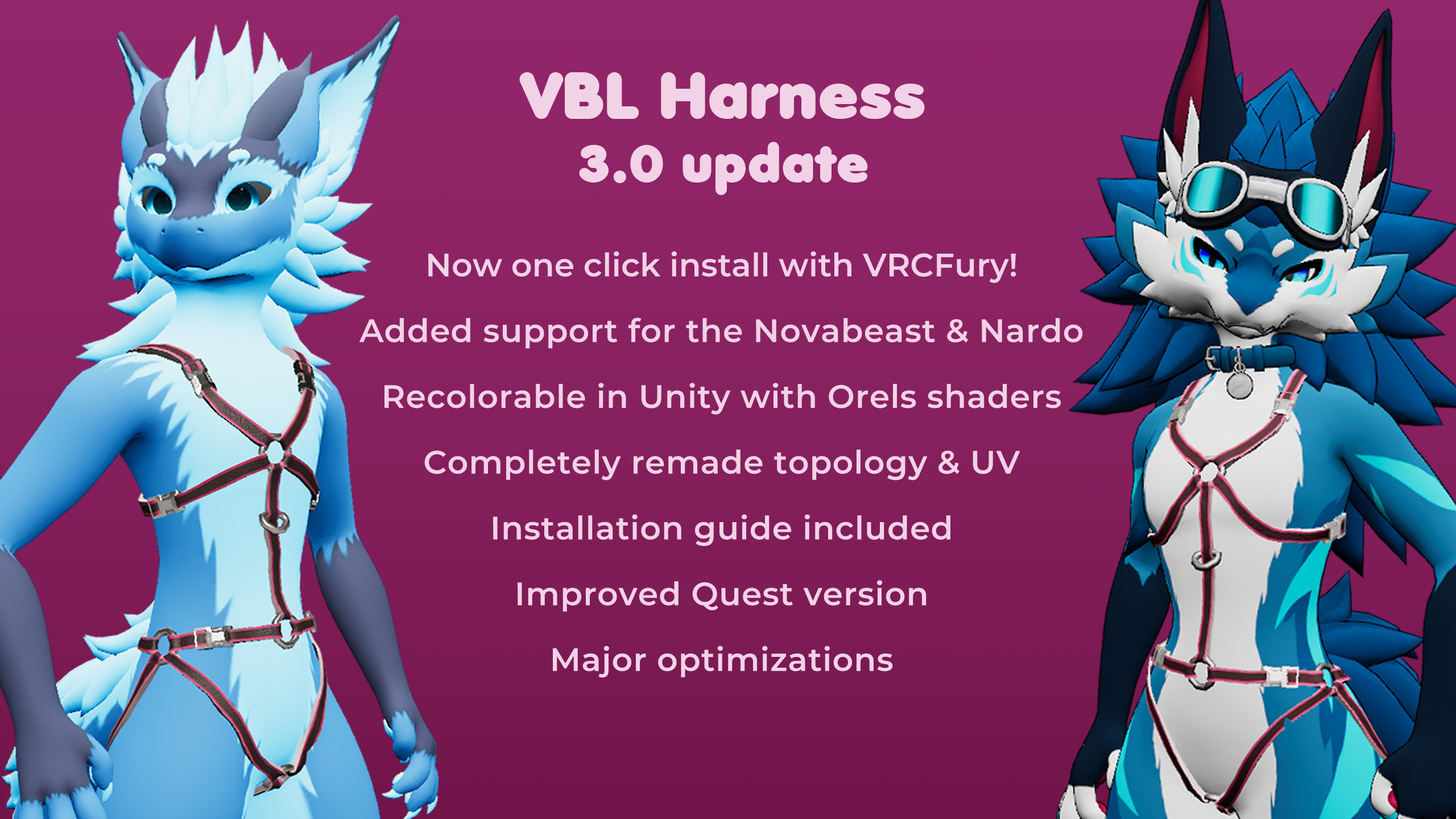 VBL 3 0 Spirit Version Harness VRChat Asset By Virtual Bird Labs