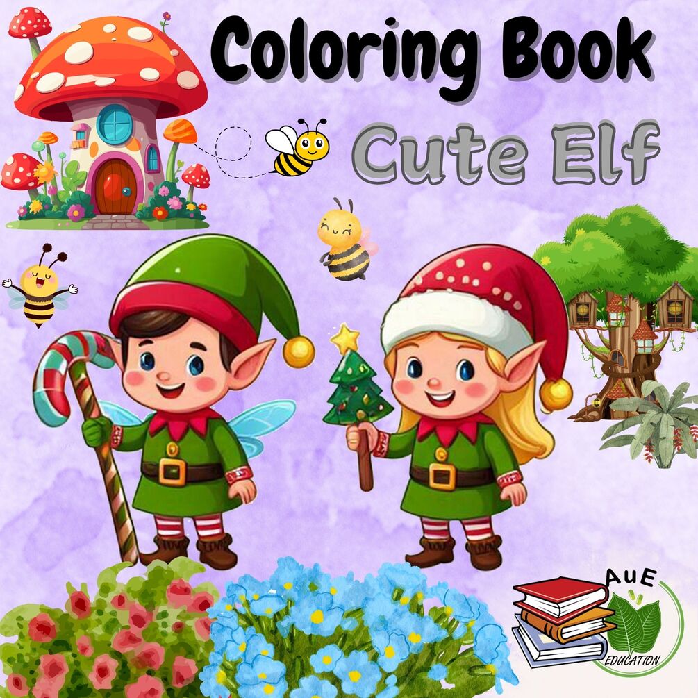 Coloring Book: Cute Elf