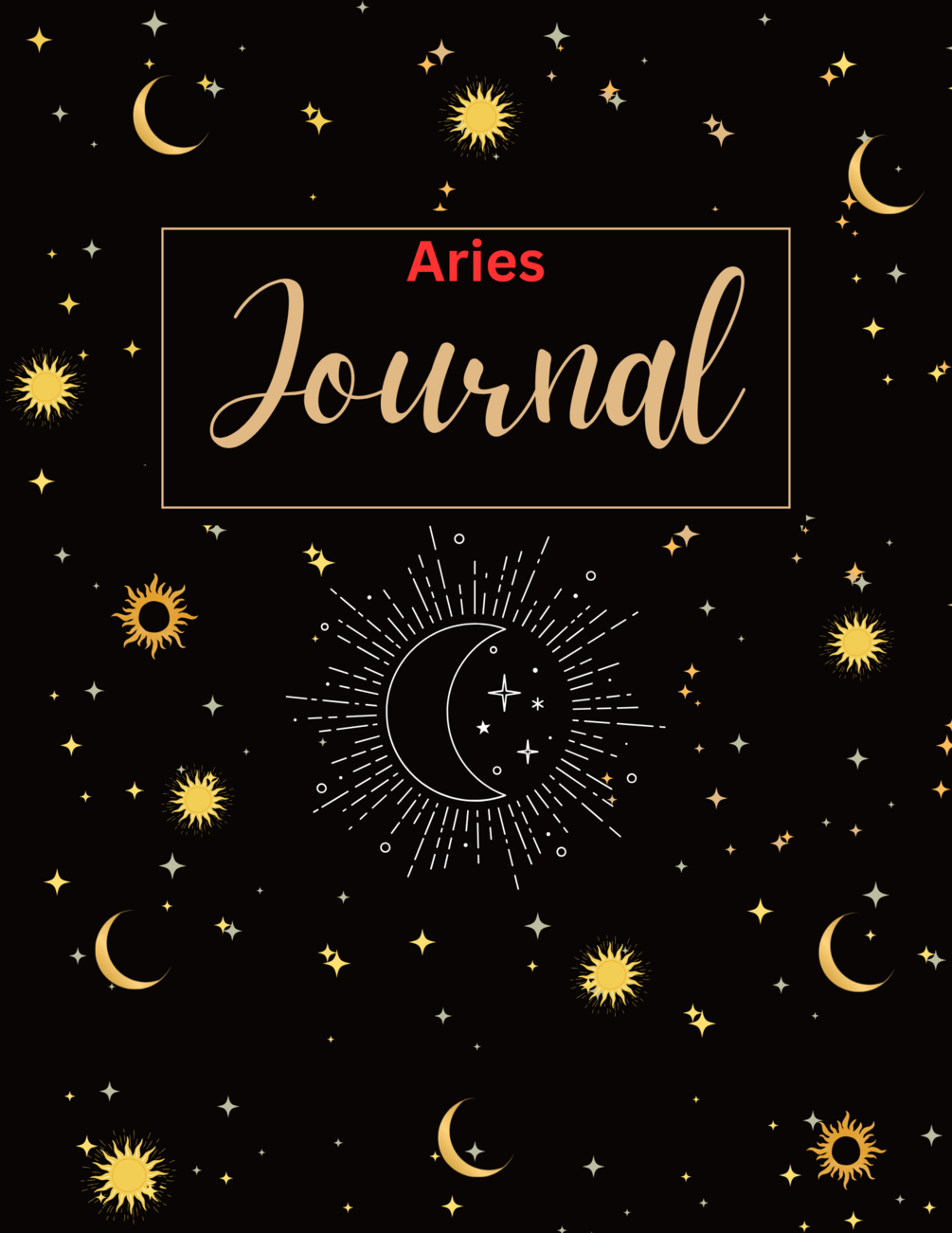 Aries Journal With Spiritual Guidance for 2025