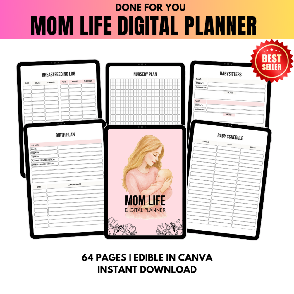 BUSY MOM LIFE DIGITAL PLANNER