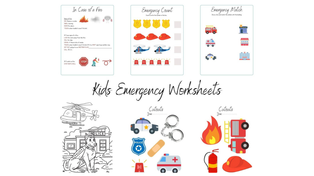 Kids Emergency Safety Printable Workbook