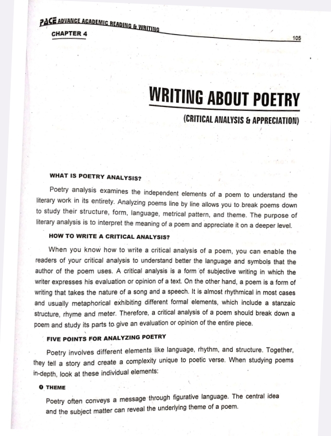 Writing about poetry