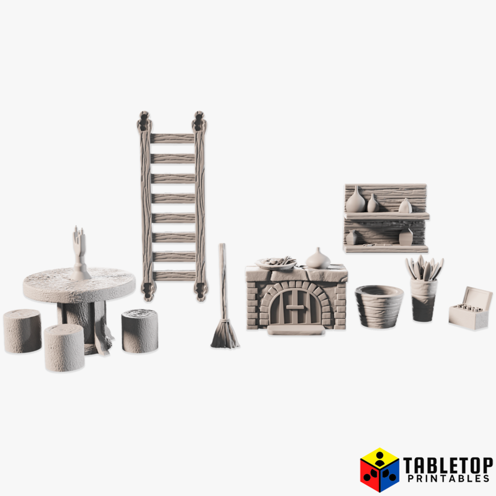 Healer House 2 Furniture Pack - Digital STL Files