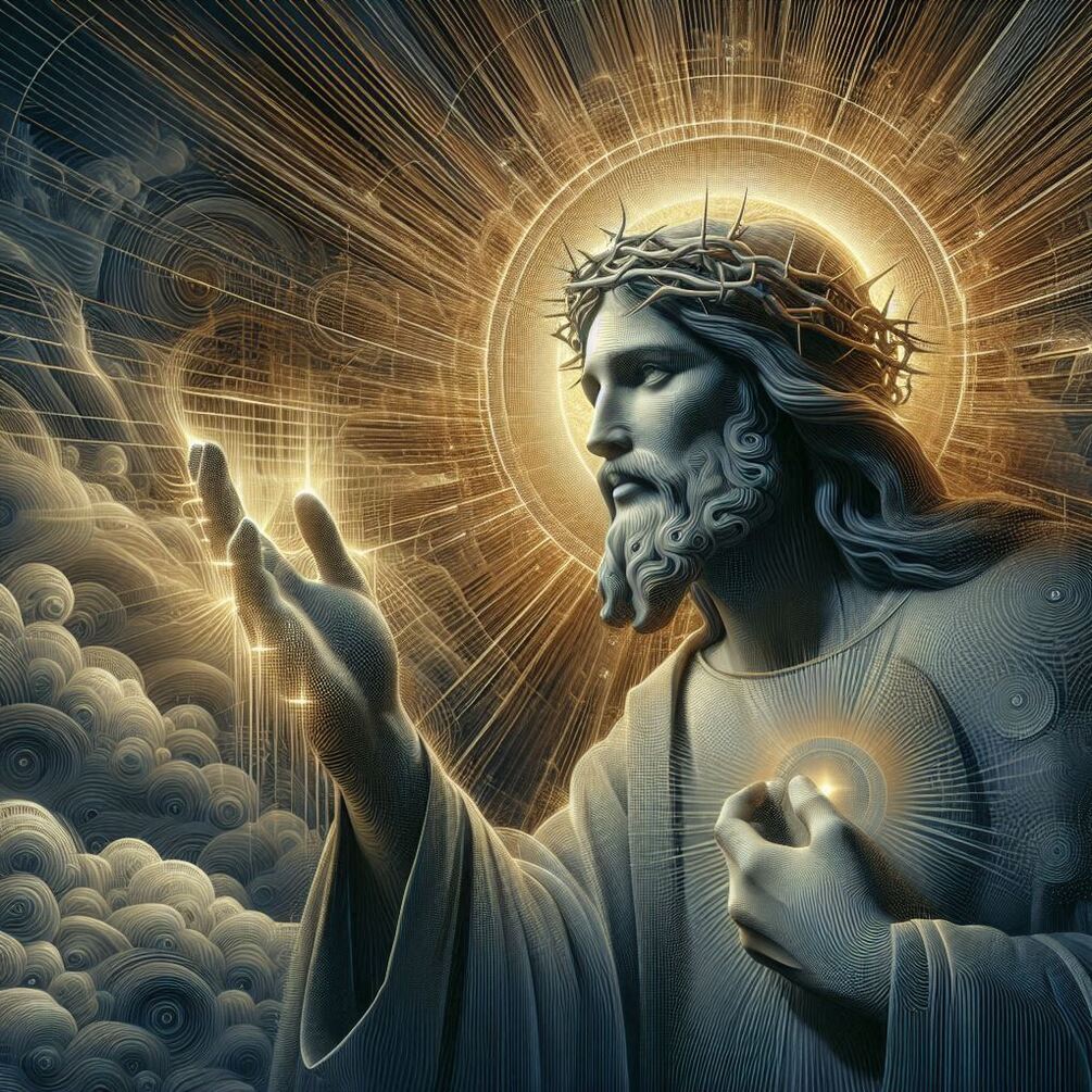Divine 3D Art Image of Jesus Christ (2) 🙏🎨 #Faith #ChristianArt #HolySpirit