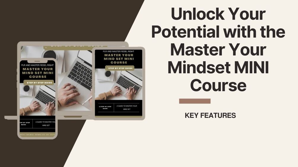 Master Your Mindset MINI Course PLR Digital Product Master Resell Rights Course Step by Step