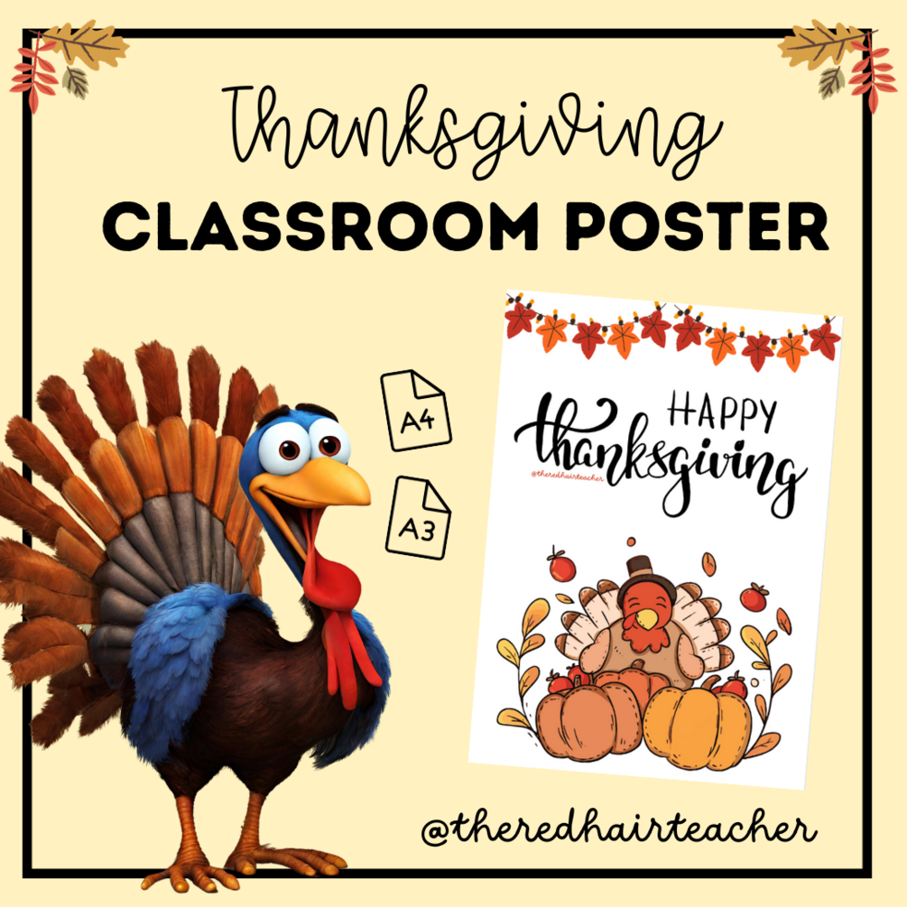 Happy Thanksgiving poster 🦃