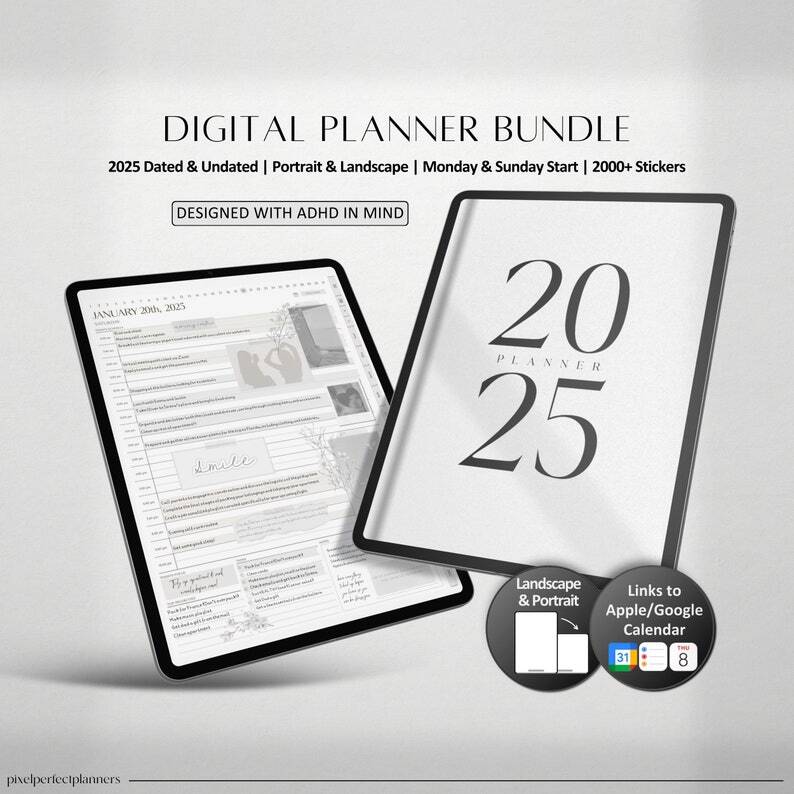 2025 Digital Planner BUNDLE | Digital Goodnotes Planner | All-in-One ...