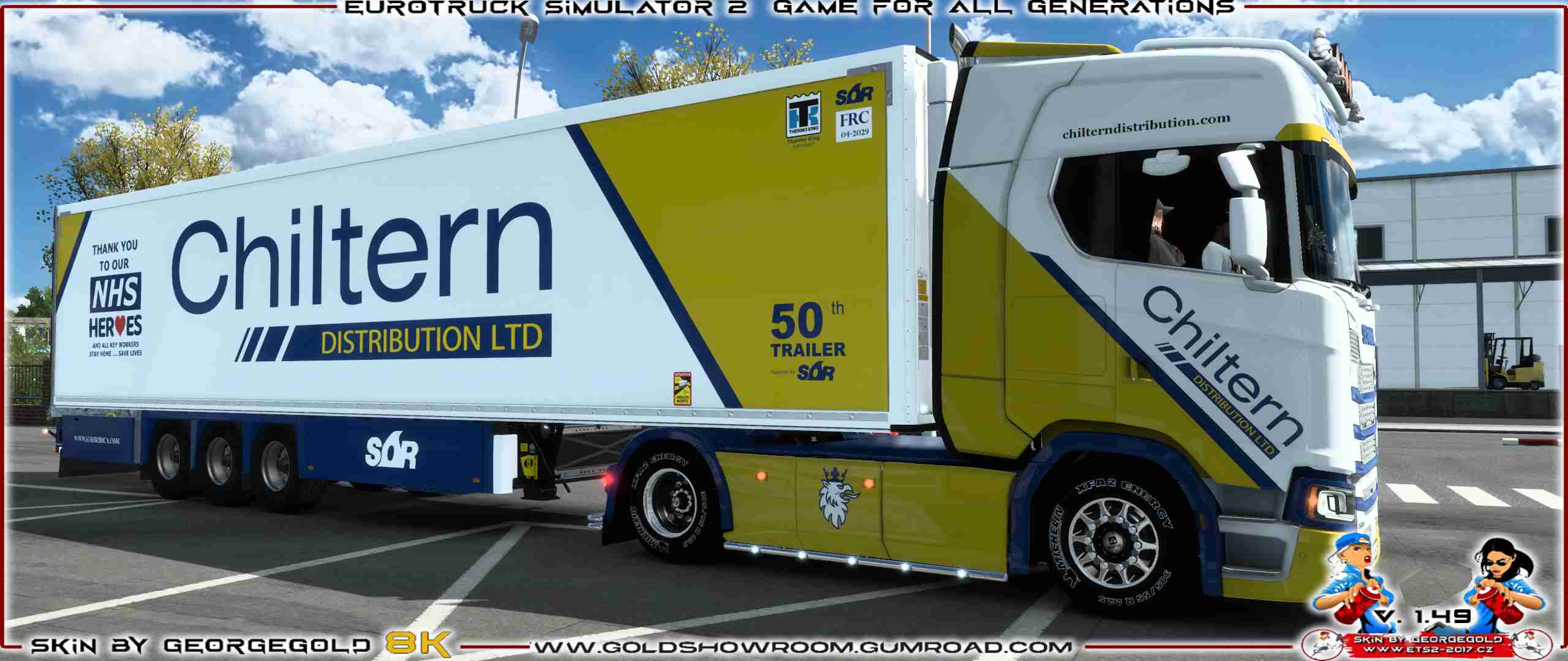 ETS 2 Skin Combo Scania S NG Chiltern Distribution