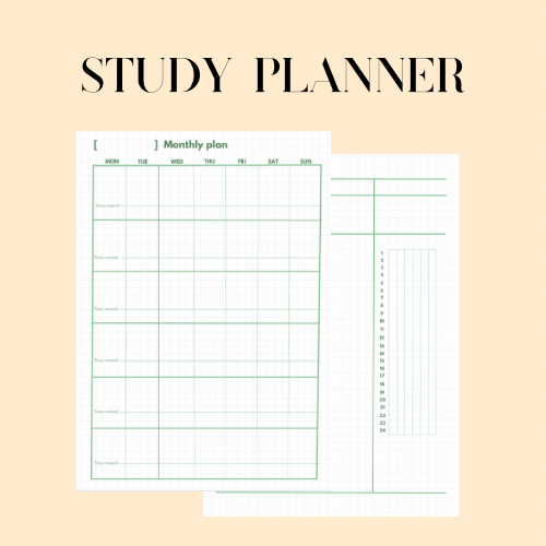 study planner green