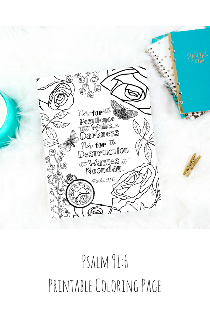Printable Psalm 91 Coloring Page COLORING PAGES — Randy Hofman