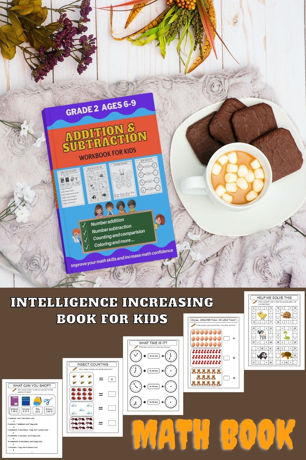 Addition and Subtraction Workbook for Kids: Math Workbook Grade 2 Ages ...