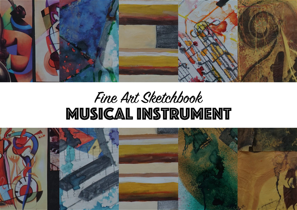 GCSE Fine Art Sketchbook - Musical Instrument