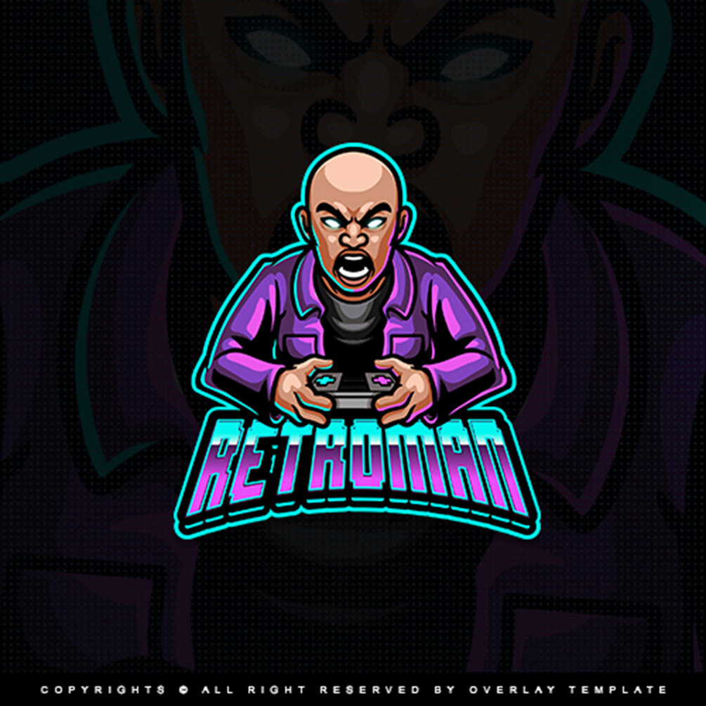 Retroman – Esport Logo
