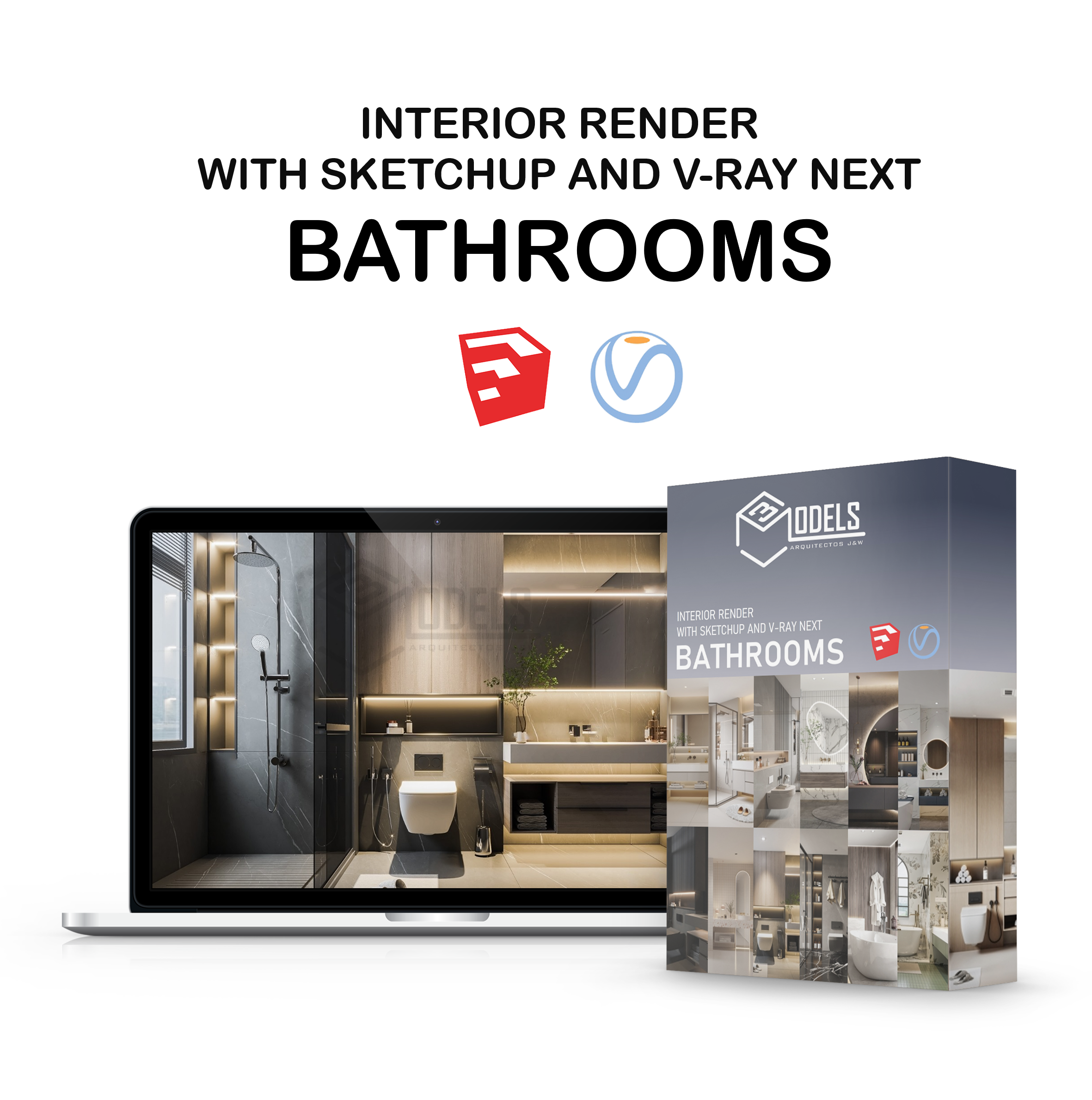 Bathroom Rendering Package - for Sketchup