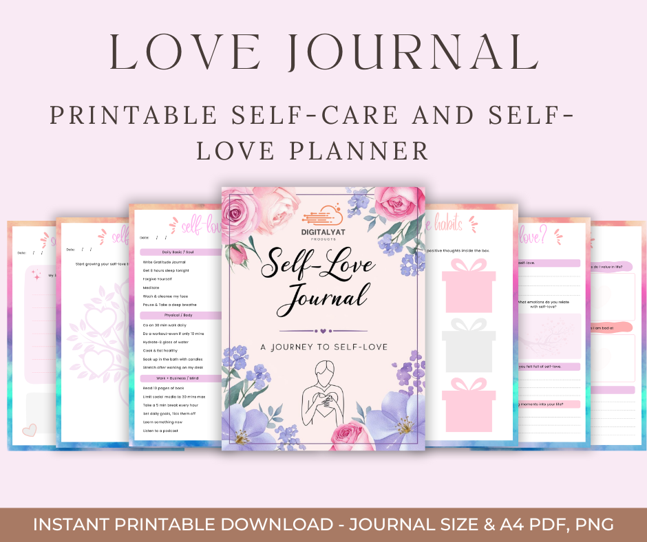 Love Journal – Printable Self-Care and Self-Love Planner