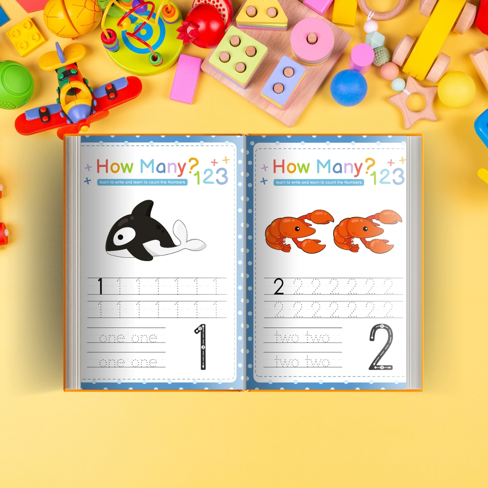 My First Preschool Workbook | Toddler Learning Binder | ABC & Number ...