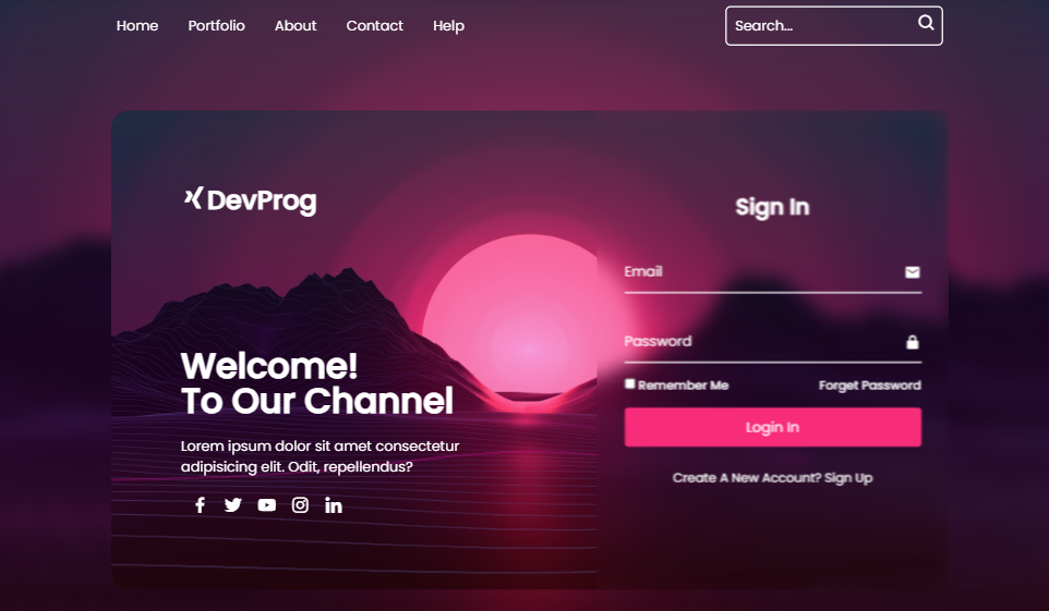 Animated Login Form 4