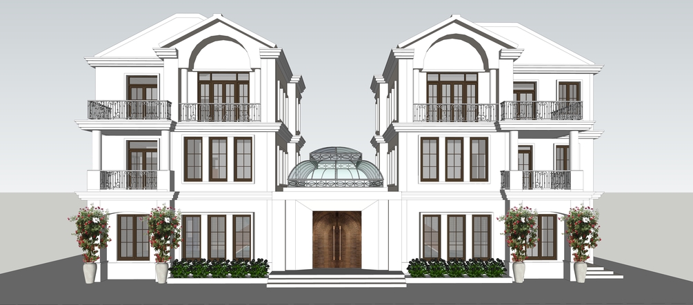 3D Model SketchUp: NEOCLASSICAL VILLA