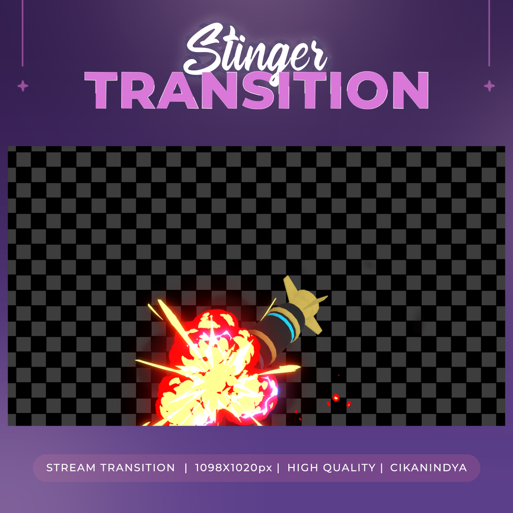 Animated Stinger Transition Hyper Bomb | Colorful Detonation FX for ...