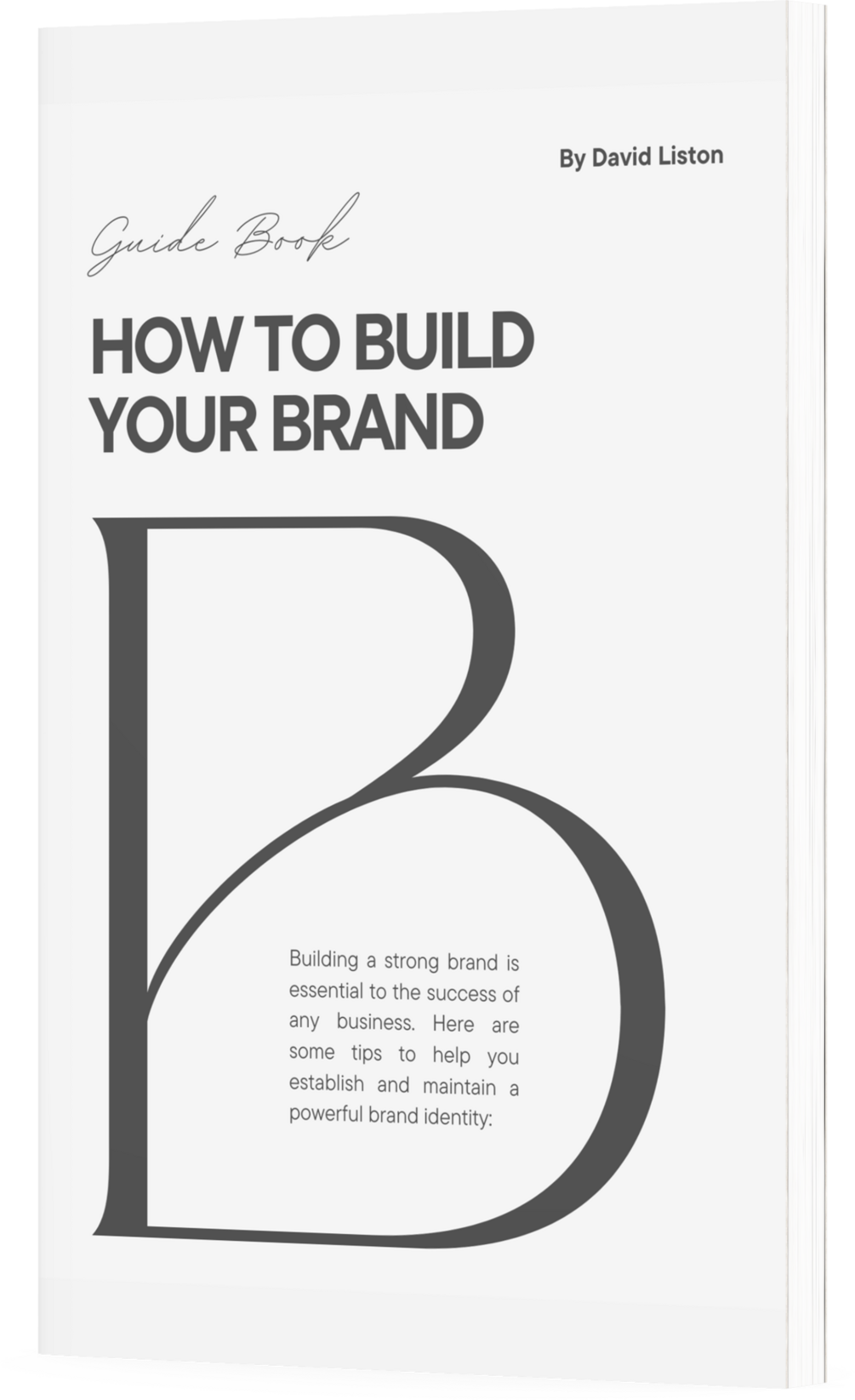 How to Build Your Brand | E-book