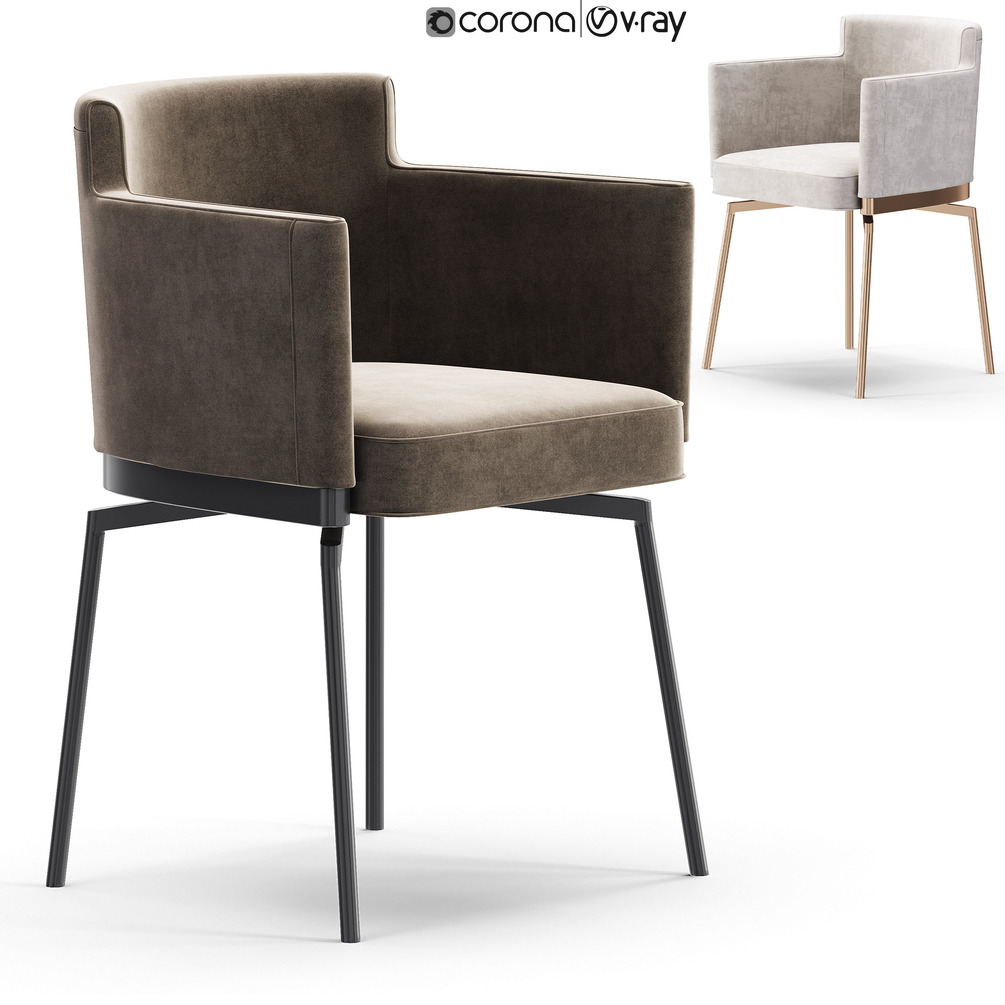 Diotti Evora Smooth Backrest Dining Armchair