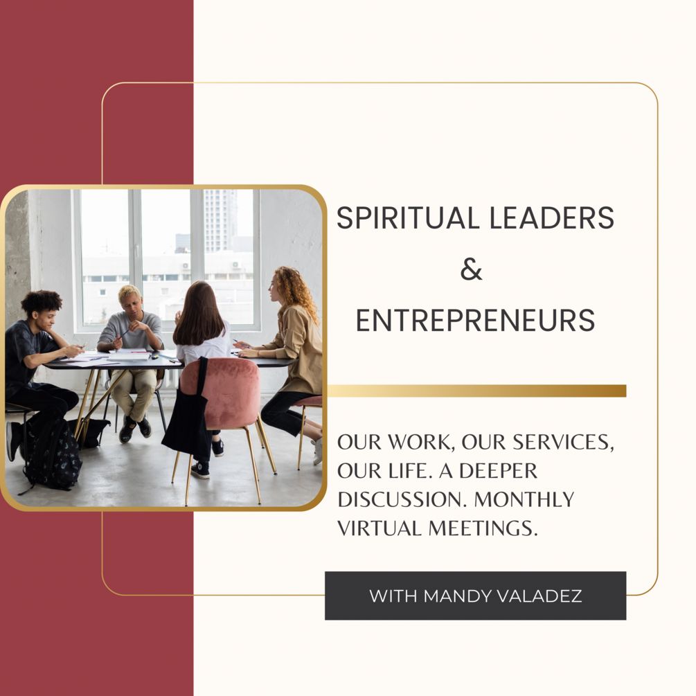 Monthly Virtual Gathering: Spiritual leaders & Entrepreneurs