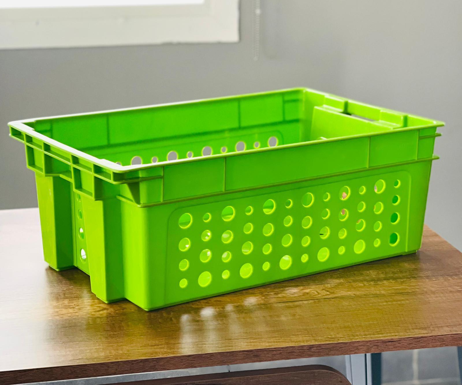 Stackable Perforated Plastic Crate