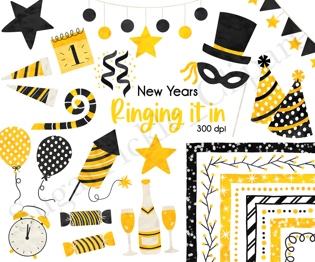 New Years Eve Illustration Clipart