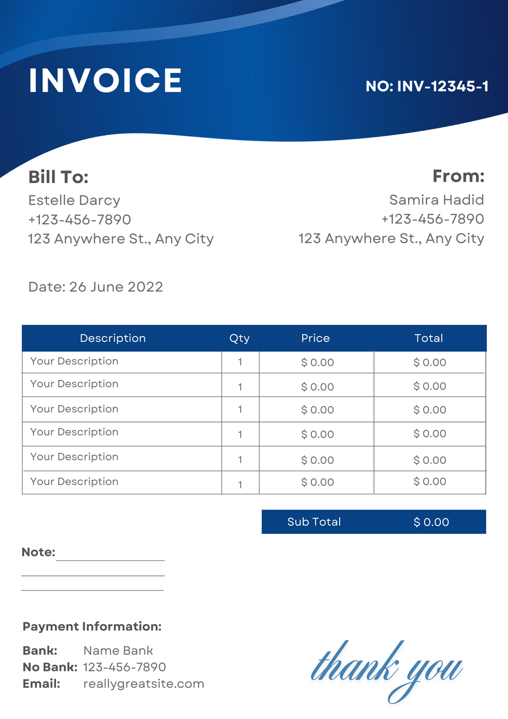 Invoice Template For Your Business (copy)