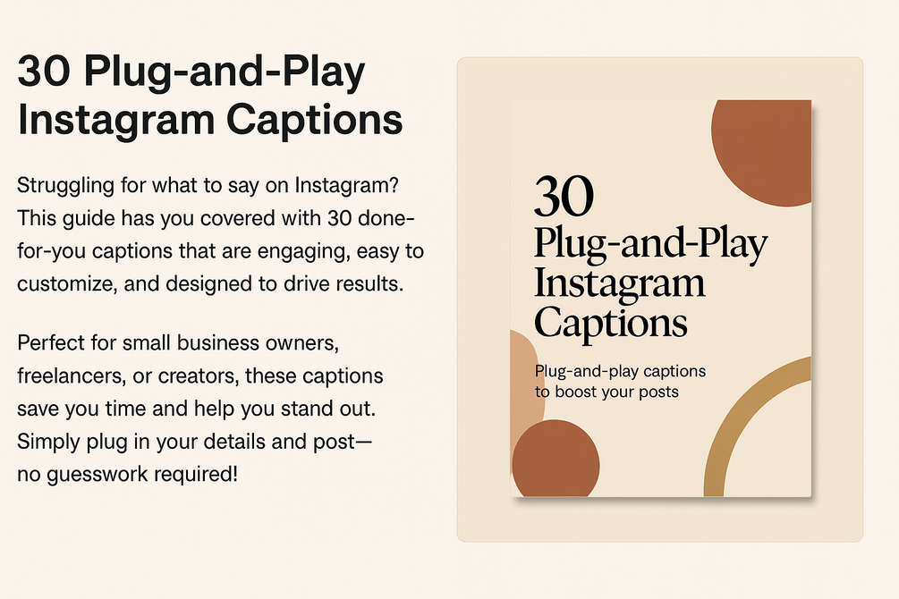 30 Plug-and-Play Instagram Captions