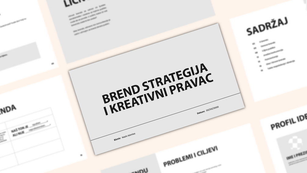 Brend strategija i kreativni pravac- TEMPLATE