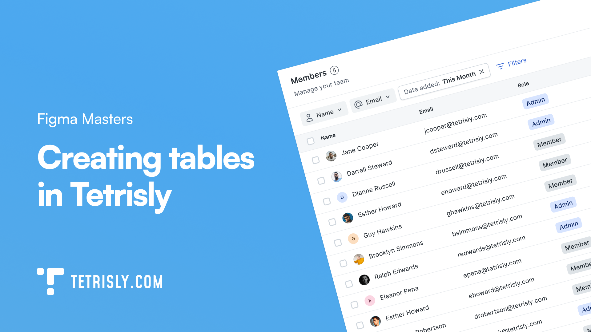 Figma Masters #2: How to create tables? - Tetrisly Design System