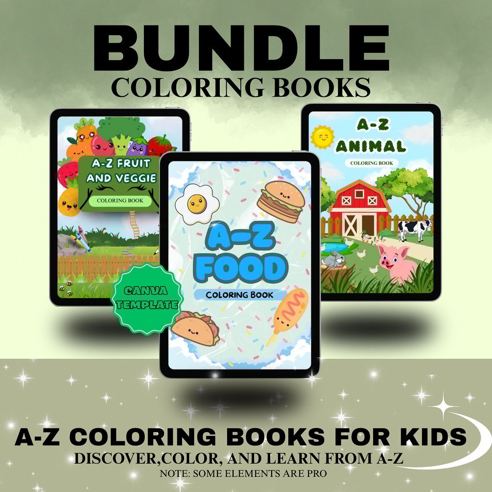 A-Z BUNDLE COLORING BOOKS FOR KIDS