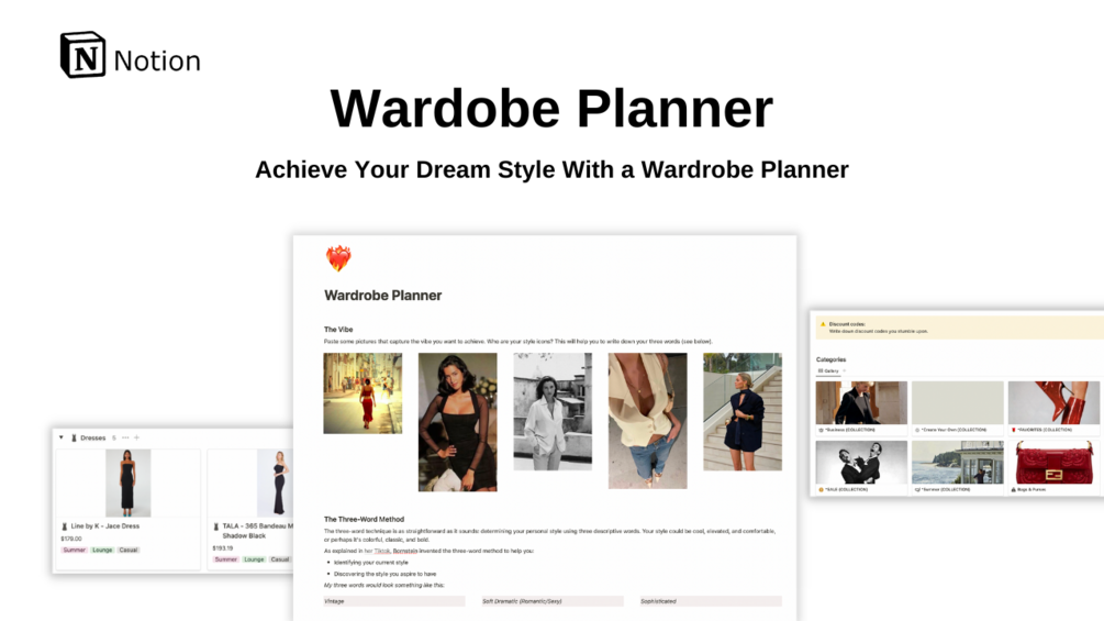 Notion Wardrobe Planner